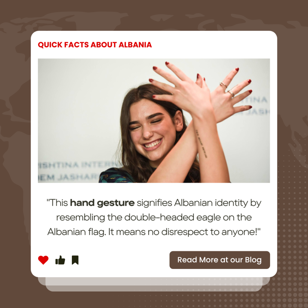 The Hand-Eagle Gesture - Lost in Albania